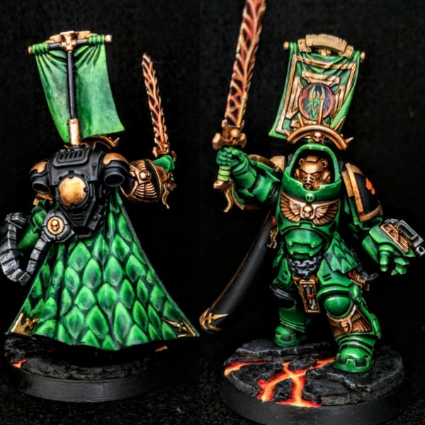 40K Salamanders Captain conversion w/custom banner - Forum - DakkaDakka
